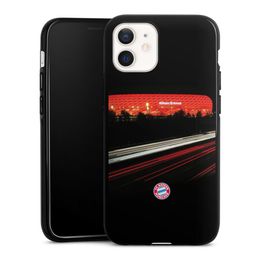 DeinDesign iPhone 12 mini Handy Silikon H&uuml;lle Case schwarz Handyh&uuml;lle Fcb Fc Bayern M&uuml;nchen Stadium