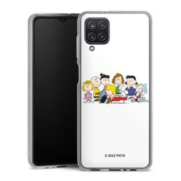DeinDesign Galaxy A12 Handy Silikon H&uuml;lle Case transparent Handyh&uuml;lle Merchandise Kindheit Peanuts Silikon Case