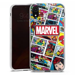 DeinDesign iPhone Xr Handy Silikon H&uuml;lle Case transparent Handyh&uuml;lle Muster Comic Marvel Silikon Case