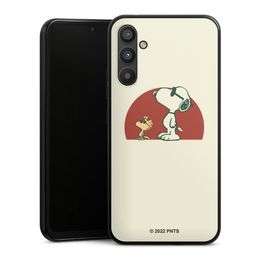 DeinDesign Galaxy A34 5G Handy Silikon H&uuml;lle Case schwarz Handyh&uuml;lle Snoopy Official Licensed Product Kindheit