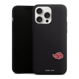 DeinDesign iPhone 15 Pro Max Handy Premium Silikon H&uuml;lle Handyh&uuml;lle schwarz Case Naruto Shippuden Akatsuki Official Licensed Product Silikon Premium Case
