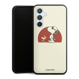 DeinDesign Galaxy A54 5G Handy Premium Silikon H&uuml;lle Handyh&uuml;lle schwarz Case Snoopy Official Licensed Product Kindheit Silikon Premium Case