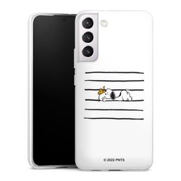 DeinDesign Galaxy S22+ Handy Silikon H&uuml;lle Case transparent Handyh&uuml;lle Snoopy Dog Peanuts Silikon Case