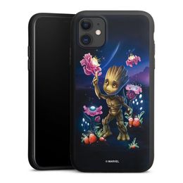 DeinDesign iPhone 11 Handy Premium Silikon H&uuml;lle Handyh&uuml;lle schwarz Case Guardians Of The Galaxy Marvel Baby Groot Silikon Premium Case