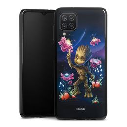 DeinDesign Galaxy A12 Handy Silikon H&uuml;lle Case schwarz Handyh&uuml;lle Baby Groot Guardians Of The Galaxy Marvel