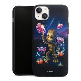 DeinDesign iPhone 14 Handy Premium Silikon H&uuml;lle Handyh&uuml;lle schwarz Case Baby Groot Marvel Guardians Of The Galaxy Silikon Premium Case