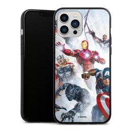 DeinDesign iPhone 13 Pro Max Handy Silikon H&uuml;lle Case schwarz Handyh&uuml;lle Marvel Avengers Official Licensed Product