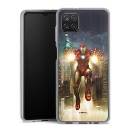 DeinDesign Galaxy A12 Handy Silikon H&uuml;lle Case transparent Handyh&uuml;lle Iron Man Avengers Marvel Silikon Case