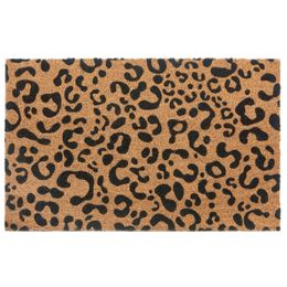 Fußmatte Mix Mats Kokos Leopard Look, Hanse Home, rechteckig, Höhe: 15 mm, Kokos, Schmutzfangmatte, Outdoor, Rutschfest, Innen, Kokosmatte, Flur, braun