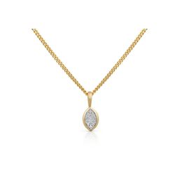 OROLINO Kette mit Anhänger 585 Gold Brillant 0,030ct., gelb