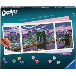 Ravensburger Malen nach Zahlen CreArt, New York Skyline, Made in Europe; FSC® - schützt Wald - weltweit, bunt