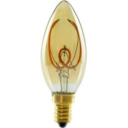 Segula LED-Leuchtmittel Soft Line, E14, 1 St., Warmweiß, dimmbar, Soft Kerze gold, E14, goldfarben