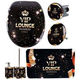 Sanilo Badaccessoire-Set VIP Lounge, Komplett-Set, 6 tlg., schwarz