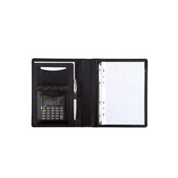 Alassio® Ringbuchmappe DIN A5, Benaco 1, mit Taschenrechner, schwarz