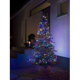 Konstsmide LED-Lichterkette Weihnachtsdeko aussen, 800-flammig, Micro LED Compactlights, 800 bunte Dioden, schwarz