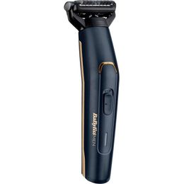 BaByliss Elektrokörperrasierer BG120E MEN Body Trim, Aufsätze: 3, 100% wasserfester Körperhaartrimmer, blau|goldfarben