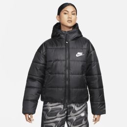 Nike Sportswear Therma-FIT Repel Damen-Kapuzenjacke mit Synthetikfüllung - Schwarz