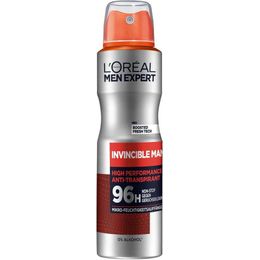 L'Oréal L'ORÉAL PARIS MEN EXPERT Deo-Spray Invincible Man Anti-Transpirant, 96H Schutz vor Gerüchen, silberfarben