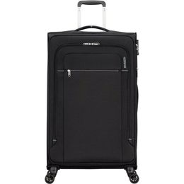 American Tourister® Weichgepäck-Trolley Crosstrack, 79 cm, 4 Rollen, Reisekoffer Großer Koffer TSA-Zahlenschloss Volumenerweiterung, schwarz