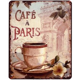 Moritz Metallschild Blechschild Café À Paris Kaffeetasse