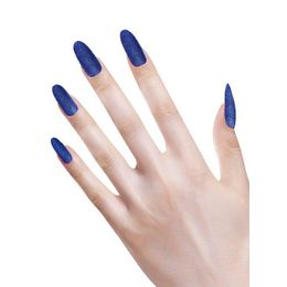Widdmann Kunstfingernägel Glitzer Fingernägel blau