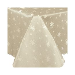 Brilliant Tischdecke LUREX STERNE Tischdecke ECKIG Weihnachten festlich Glimmer Glitzer