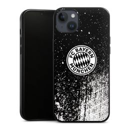 DeinDesign iPhone 14 Plus Handy Silikon H&uuml;lle Case schwarz Handyh&uuml;lle Official Licensed Product Fcb Fc Bayern M&uuml;nchen