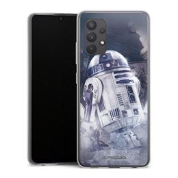 DeinDesign Galaxy A32 4G Handy Silikon H&uuml;lle Case transparent Handyh&uuml;lle Robot Merchandise Star Wars Silikon Case
