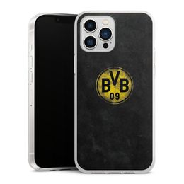 DeinDesign iPhone 13 Pro Max Handy Silikon H&uuml;lle Case transparent Handyh&uuml;lle Bvb Borussia Dortmund Merchandise Silikon Case