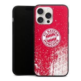 DeinDesign iPhone 15 Pro Max Handy Premium Silikon H&uuml;lle Handyh&uuml;lle schwarz Case Fcb Fc Bayern M&uuml;nchen Official Licensed Product Silikon Premium Case
