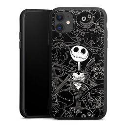 DeinDesign iPhone 11 Handy Premium Silikon H&uuml;lle Handyh&uuml;lle schwarz Case Disney Nightmare Before Christmas Halloween Silikon Premium Case
