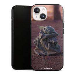 DeinDesign iPhone 14 Handy Slim Case extra d&uuml;nn Silikon Handyh&uuml;lle schwarz H&uuml;lle The Child Star Wars Baby Yoda Silikon Slim Case