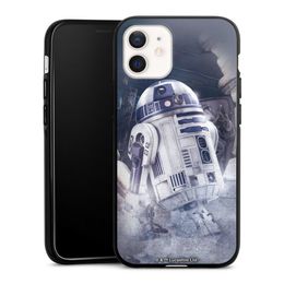 DeinDesign iPhone 12 Handy Silikon H&uuml;lle Case schwarz Handyh&uuml;lle Robot Merchandise Star Wars