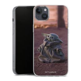 DeinDesign iPhone 14 Plus Handy Silikon H&uuml;lle Case transparent Handyh&uuml;lle The Child Star Wars Baby Yoda Silikon Case