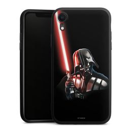 DeinDesign iPhone Xr Handy Premium Silikon H&uuml;lle Handyh&uuml;lle schwarz Case Merchandise Darth Vader Star Wars Silikon Premium Case