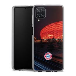 DeinDesign Galaxy A12 Handy Silikon H&uuml;lle Case transparent Handyh&uuml;lle Fc Bayern M&uuml;nchen Stadium Fcb Silikon Case