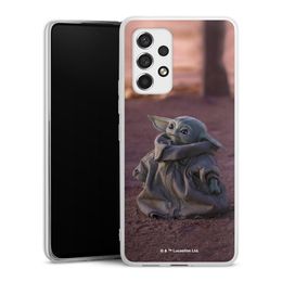 DeinDesign Galaxy A53 5G Handy Silikon H&uuml;lle Case transparent Handyh&uuml;lle Baby Yoda Star Wars The Child Silikon Case