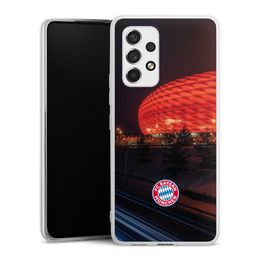 DeinDesign Galaxy A53 5G Handy Silikon H&uuml;lle Case transparent Handyh&uuml;lle Fc Bayern M&uuml;nchen Stadium Fcb Silikon Case