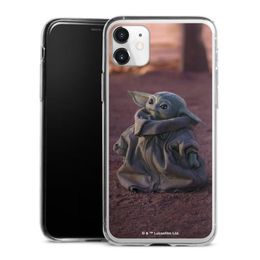 DeinDesign iPhone 11 Handy Slim Case Silikon Handyh&uuml;lle transparent H&uuml;lle extra d&uuml;nn Baby Yoda Star Wars The Child Silikon Slim Case