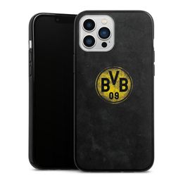 DeinDesign iPhone 13 Pro Max Handy Silikon H&uuml;lle Case schwarz Handyh&uuml;lle Bvb Borussia Dortmund Merchandise