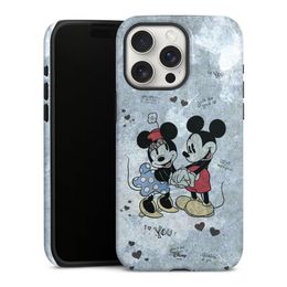 DeinDesign iPhone 15 Pro Max Handy Panzer Handyh&uuml;lle robuste Outdoor H&uuml;lle Schutzh&uuml;lle gl&auml;nzend Vintage Disney Tough Case