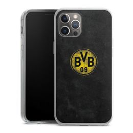 DeinDesign iPhone 12 Pro Max Handy Silikon H&uuml;lle Case transparent Handyh&uuml;lle Bvb Borussia Dortmund Merchandise Silikon Case