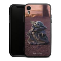 DeinDesign iPhone Xr Handy Premium Silikon H&uuml;lle Handyh&uuml;lle schwarz Case The Child Star Wars Baby Yoda Silikon Premium Case