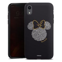 DeinDesign iPhone Xr Handy Silikon H&uuml;lle Case schwarz Handyh&uuml;lle Minnie Mouse Muster Disney