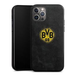 DeinDesign iPhone 12 Pro Handy Silikon H&uuml;lle Case schwarz Handyh&uuml;lle Bvb Borussia Dortmund Merchandise