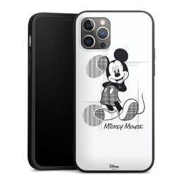 DeinDesign iPhone 12 Pro Handy Premium Silikon H&uuml;lle Handyh&uuml;lle schwarz Case Mickey Mouse Disney Official Licensed Product Silikon Premium Case