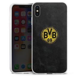 DeinDesign iPhone Xs Max Handy Silikon H&uuml;lle Case transparent Handyh&uuml;lle Bvb Borussia Dortmund Merchandise Silikon Case