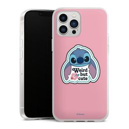 DeinDesign iPhone 13 Pro Max Handy Silikon H&uuml;lle Case transparent Handyh&uuml;lle Lilo & Stitch Disney Sayings Silikon Case