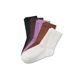 Tchibo 5 Paar Socken - Dunkelbraun - Gr.: 35-38