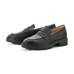 Tchibo Leder-Loafer - Schwarz - Gr.: 38